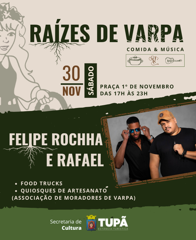 Segunda edição do Raízes de Varpa será sábado, 30, na Praça 1º de ...
